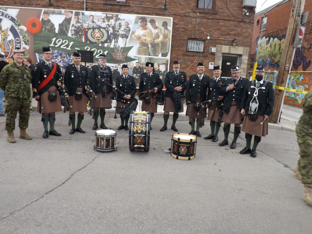 Celebrating the 100 anniversary of Toronto Scottish Regiment with Big ...